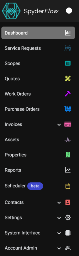 Getting Started | Main Menu – SpyderTech
