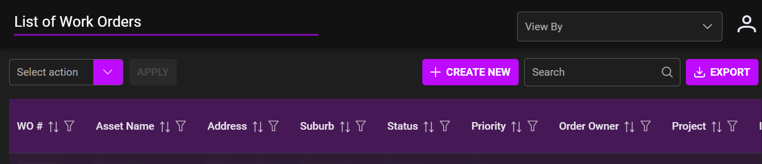 Work Orders | WEB | List of Work Orders – SpyderTech