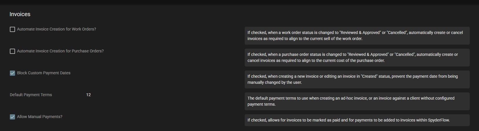 Subscriber Settings | Workflow Tab – SpyderTech