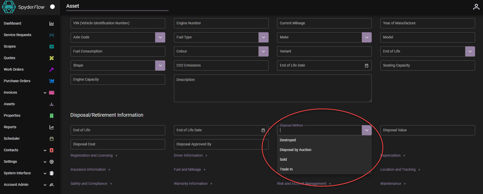 Settings | Fields – SpyderTech