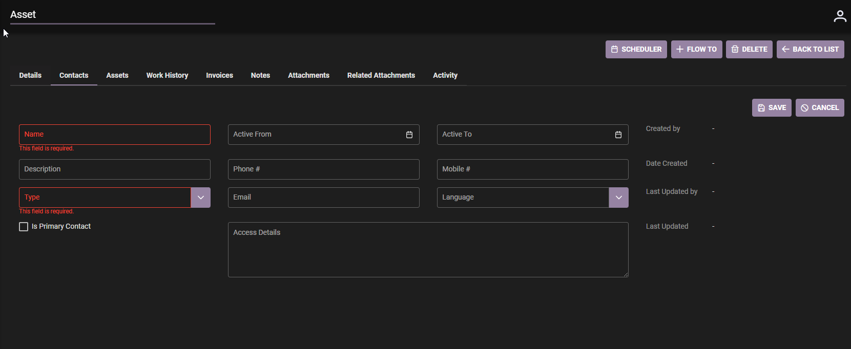 Assets| WEB | Contacts – SpyderTech