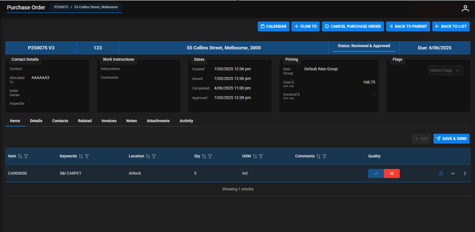 Purchase Orders | Inside a Purchase Order – SpyderTech